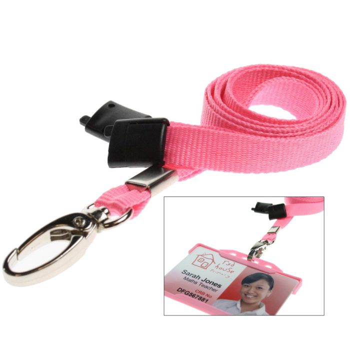 Metal Lobster Clip ID Card Colour Lanyards